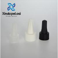 China Black White Transparent Replacement Bottle Pour Spout With Cap Pour Spout Caps for sale