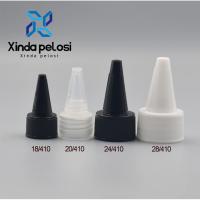 China Squeeze Bottle Push Pull Caps Tops Tip White Red Green Pink Twist Off Pointed Mouth Cap for sale