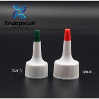 China 24/410 Plastic Twist Top Cap Black And White Plastic Disposable Dropper Needle Dropper Nozzle for sale