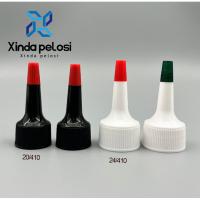 China 24/410 Plastic Twist Top Cap Black And White Plastic Disposable Dropper Needle Dropper Nozzle for sale