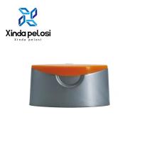 China 25mm 2 Colors Plastic PP Oval Flip Top Cap Mould Snap On Cap For Shampoo Bottle for sale