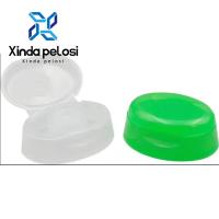 China Plastic Square Body Lotion Flip Top Lid Baby Hair Shampoo Bottle Cap for sale