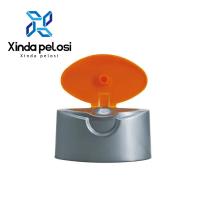 China 25mm 2 Colors Plastic PP Oval Flip Top Cap Mould Snap On Cap For Shampoo Bottle for sale