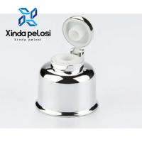 China UV Coated Shampoo Bottle PP Plastic Flip Cover Electroplating Gold Metal for sale