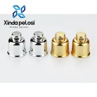 China UV Coated Shampoo Bottle PP Plastic Flip Cover Electroplating Gold Metal for sale