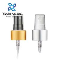 China UV Technology Golden Perfume Pump Sprayer Closure Fine Mist Sprayer Half Cover Perfume for sale