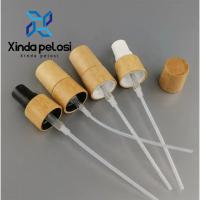 China Mini Perfume Pump Sprayer Wood Shape Stocks Nature Plastic Head Bamboo Spray Pump Mini Mist Spray for sale