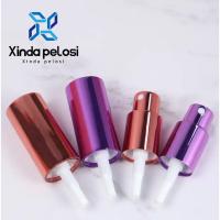 China Atomizer Perfume Pump Sprayer Gold Aluminum Curved Trigger Electroplating Lotion Pump Head for sale