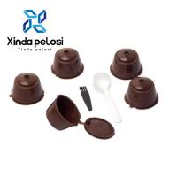 China Coffee Pods Compatible With Dolce Gusto Caps Aluminum Foil Empty Small Refillable Capsules Pods for sale