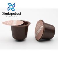 China Portable Aluminum Colorful Empty Nespresso Coffee Capsules Pods Empty Coffee Cups for sale