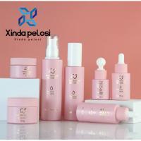 China 30ml 250ml Perfume Body Lotion Bottles With Pump Pink Luxury Skincare Cosmetic Packaging for sale