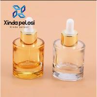 China Luxury Cosmetic Empty Amber Clear Essential Oil Glass Dropper Bottle 30ml 100ml for sale