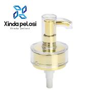 China 24/410 Lotion Dispenser Pump Gold Lotion Hand Pressure Shower Gel Pump Head for sale