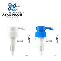 China 24 410 White Lotion Pump Up-Under Locking Reusable Lotion Dispenser Blue Spray Cream Pump for sale