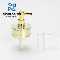 China 24/410 Lotion Dispenser Pump Gold Lotion Hand Pressure Shower Gel Pump Head for sale