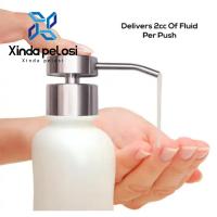 China Acrylic Appearance Lotion Pump Electroplating Gold With Cover for sale