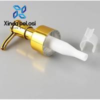 China 24mm Body Lotion Pump Dispenser With Plastic Screw Cap Aluminum Hand for sale