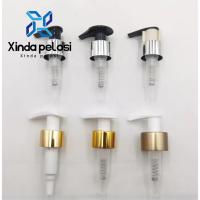 China Gold Smooth Screw Lock Metal Bathroom Lotion Pump Cosmetic Shower Gel Dispensing Pumps for sale