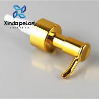 China 24mm Body Lotion Pump Dispenser With Plastic Screw Cap Aluminum Hand for sale