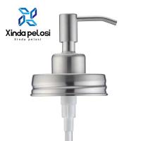 China Stainless Steel Foaming Soap Dispenser Pumps Plastic Pump Silver Hotel Home Bathroom Mason Liquid for sale
