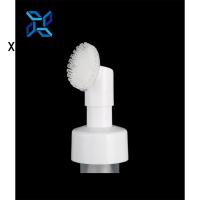 China 40mm Foaming Soap Pump Emulsion Mousse Plastic Lotion Bottle Foaming Face Wash Bottle With Brush for sale