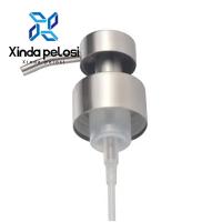 China Metal Foaming Soap Pump Dispenser Colored Wide Tube Silver Stainless Steel Shampoo Soap Dispenser for sale