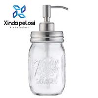 China Stainless Steel Foaming Soap Dispenser Pumps Plastic Pump Silver Hotel Home Bathroom Mason Liquid for sale