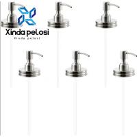 China Stainless Steel Foaming Soap Dispenser Pumps Plastic Pump Silver Hotel Home Bathroom Mason Liquid for sale