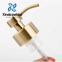 China Metal Foaming Soap Pump Dispenser Colored Wide Tube Silver Stainless Steel Shampoo Soap Dispenser for sale
