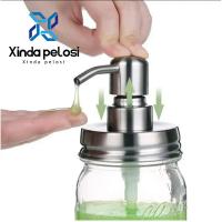 China Leak Proof Foam Soap Pump Dispenser Lids  Stainless Steel Mason Jar Rust Proof for sale