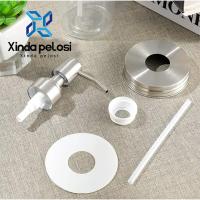 China Leak Proof Foam Soap Pump Dispenser Lids  Stainless Steel Mason Jar Rust Proof for sale