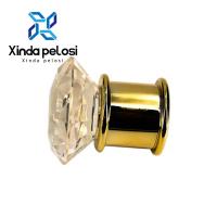 China Gold Perfume Bottle Cap Replacement Cosmetic Luxury Shiny Transparent for sale