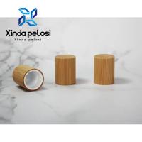 China Wooden Cosmetic Bottle Caps Custom Packaging Eco Portable Recyclable Bamboo Plain Cap for sale