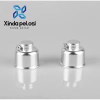 China Plastic Cosmetic Bottle Caps PP Lid Electroplating Aluminium Bell Shape Cap UV Flip Top Lid for sale