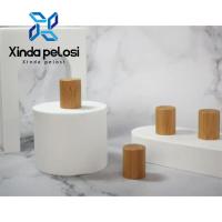 China Wooden Cosmetic Bottle Caps Custom Packaging Eco Portable Recyclable Bamboo Plain Cap for sale
