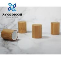 China Bamboo Wooden Essential Oil Bottle Cap With Drops Plug For Essential Oil Packaging for sale