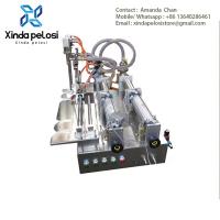 China Pneumatic Liquid Double Heads Filling Machine Horizontal Piston Filling Machine For Sale for sale
