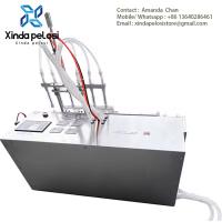 China Pneumatic Liquid Double Heads Filling Machine Horizontal Piston Filling Machine For Sale for sale