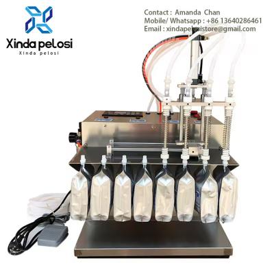 China Automatic Magnetic Stand Up Spout Pump Water Oil Yogurt Pouch Filling Packing Machine for sale