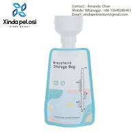 China Support Custom Baby Food , Leak-Proof Breast Pump Milk Storage Stand Up Drink Pouch for sale