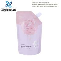 China Convenient To Take Along Printed Stand Up Pouches For Skin Care Private Body Lotion On Sale for sale