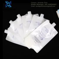 China Customized Logo Printing，Food Grade / Custom Printed Stand Up Spout Bags For Liquid Packaging for sale