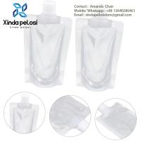China Suction Nozzle Plastic Spout Pouch Bag For Travel Portable Foldable Lotion Shampoo  Packaging for sale
