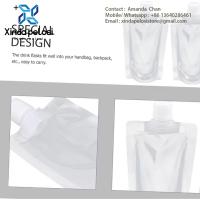 China Suction Nozzle Plastic Spout Pouch Bag For Travel Portable Foldable Lotion Shampoo  Packaging for sale
