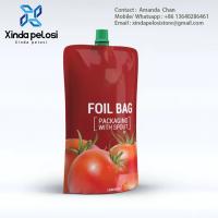 China Custom Resealable Liquid Stand Up Pouches With Top Spout For Juice Drink Packaging for sale