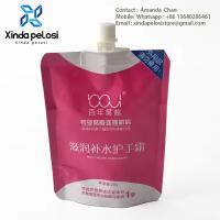 China Custom Resealable Liquid Stand Up Pouches With Top Spout For Juice Drink Packaging for sale