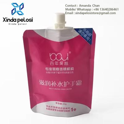 China Custom Resealable Liquid Stand Up Pouches With Top Spout For Juice Drink Packaging for sale