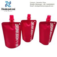 China Custom Resealable Liquid Stand Up Pouches With Top Spout For Juice Drink Packaging for sale