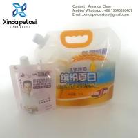 China Custom Design Reusable Stand Up Pouch Spout For Beer Packaging for sale