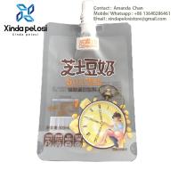 China Food Grade Custom Plastic Fruits Juice Liquid Bag Packaging Aluminum Foil Stand Up Food Pouch for sale